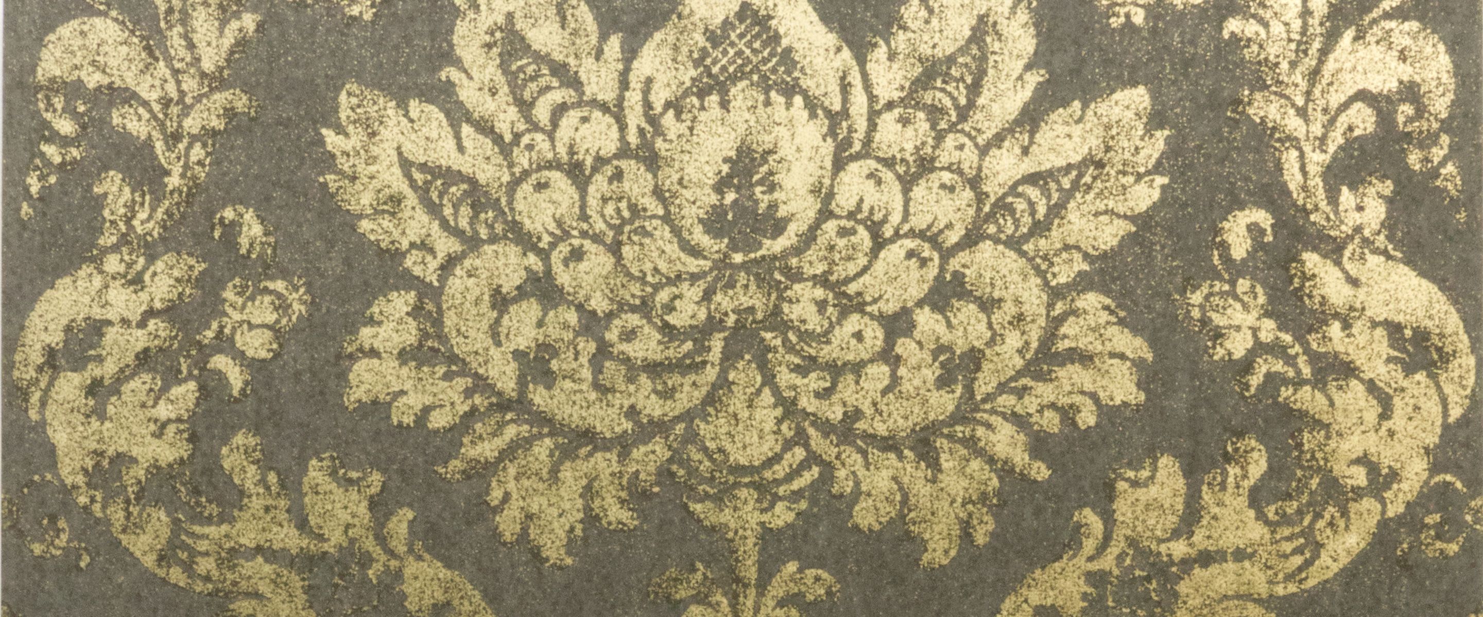 LARGE DAMASK IN FOIL PALAZZO - Baresque
