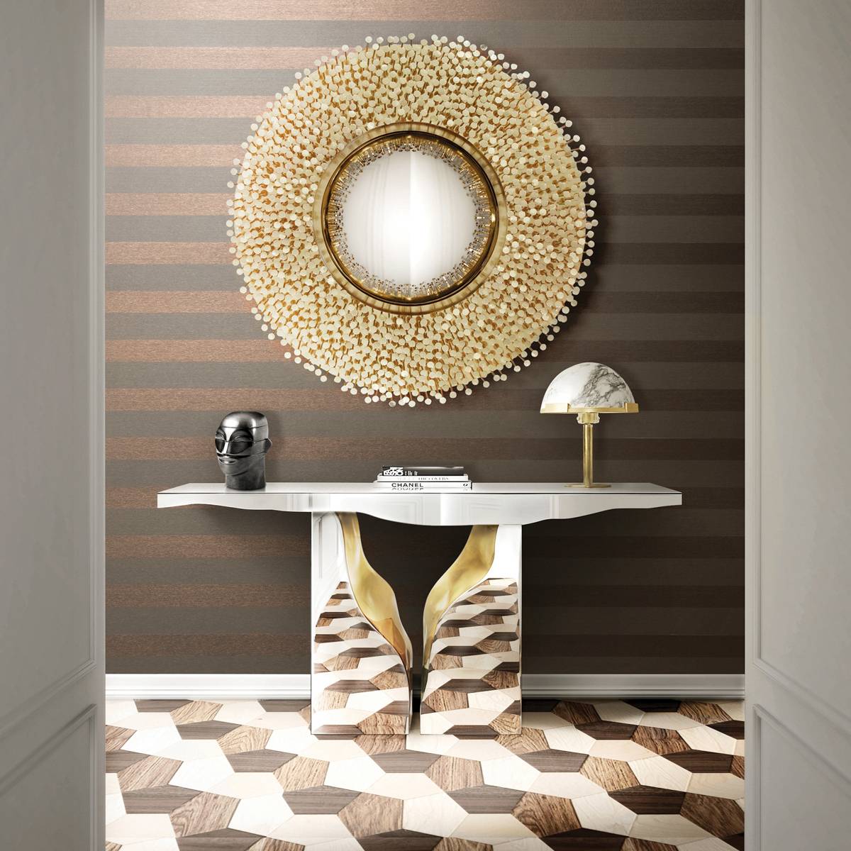 Linen Broad Stripe Infinity - Baresque