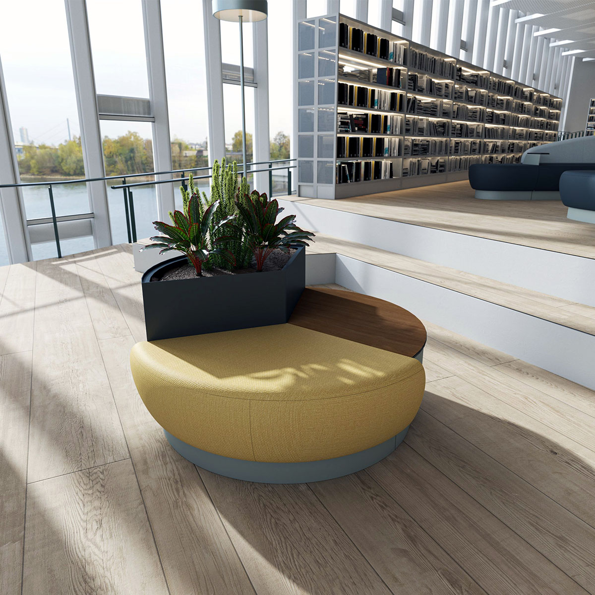 Nexus 120° Ottoman - Commercial & Public Space Furniture | Park ...