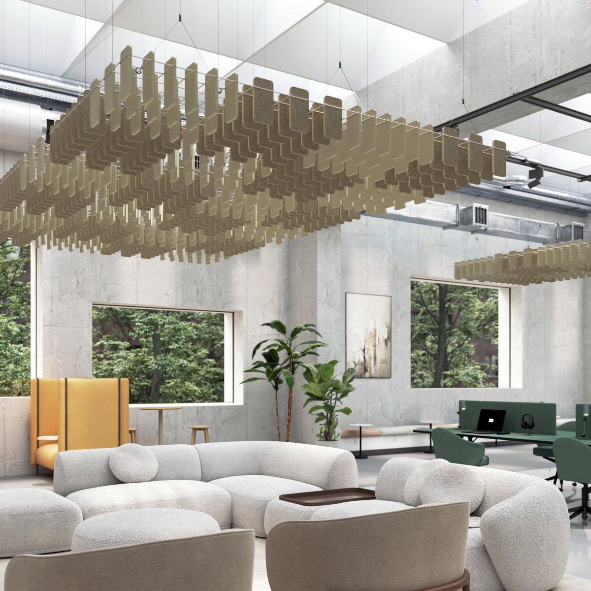 MESH BAFFLES CHECKERED - Baresque