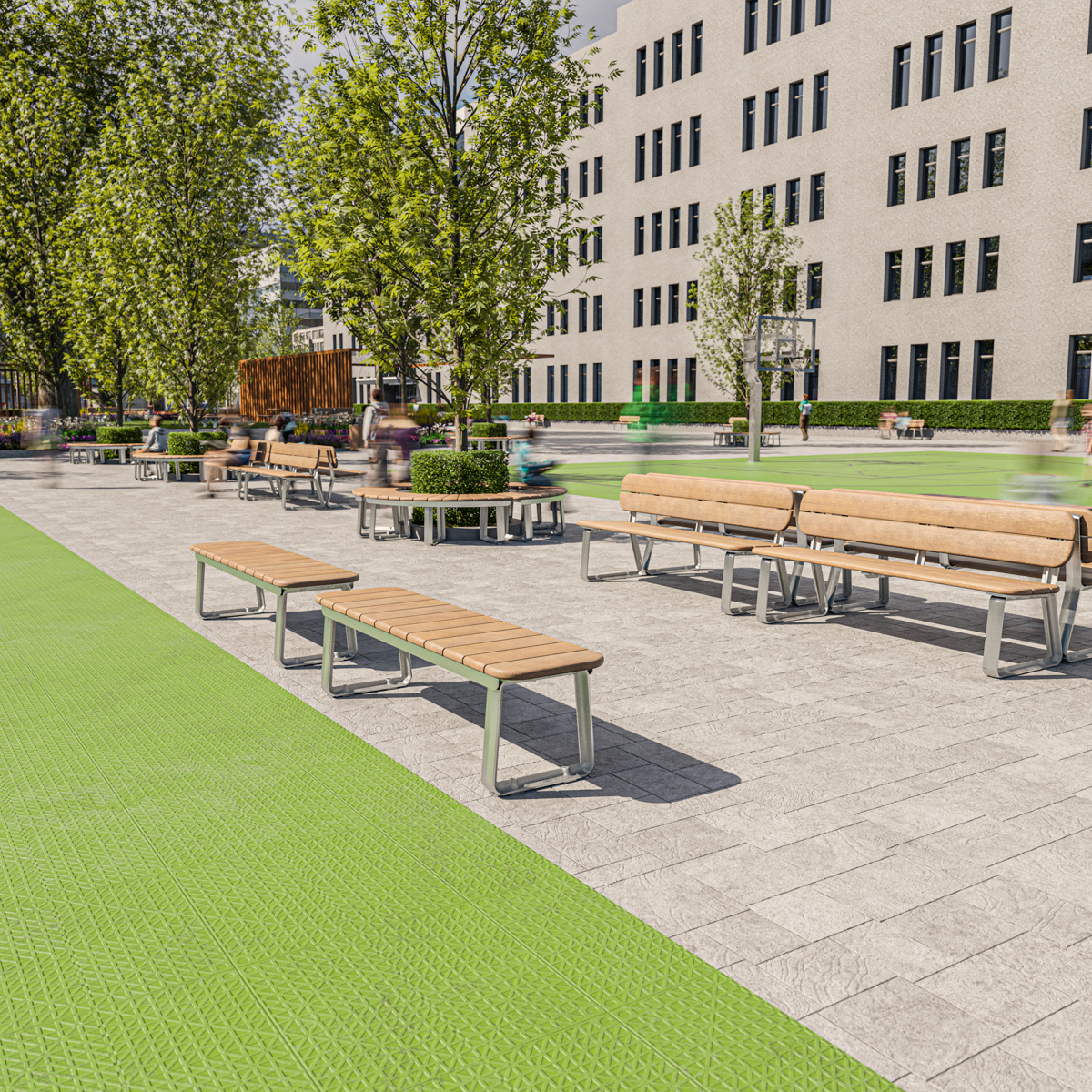 Contour Transverse Bench - Commercial & Public Space Furniture | Park ...