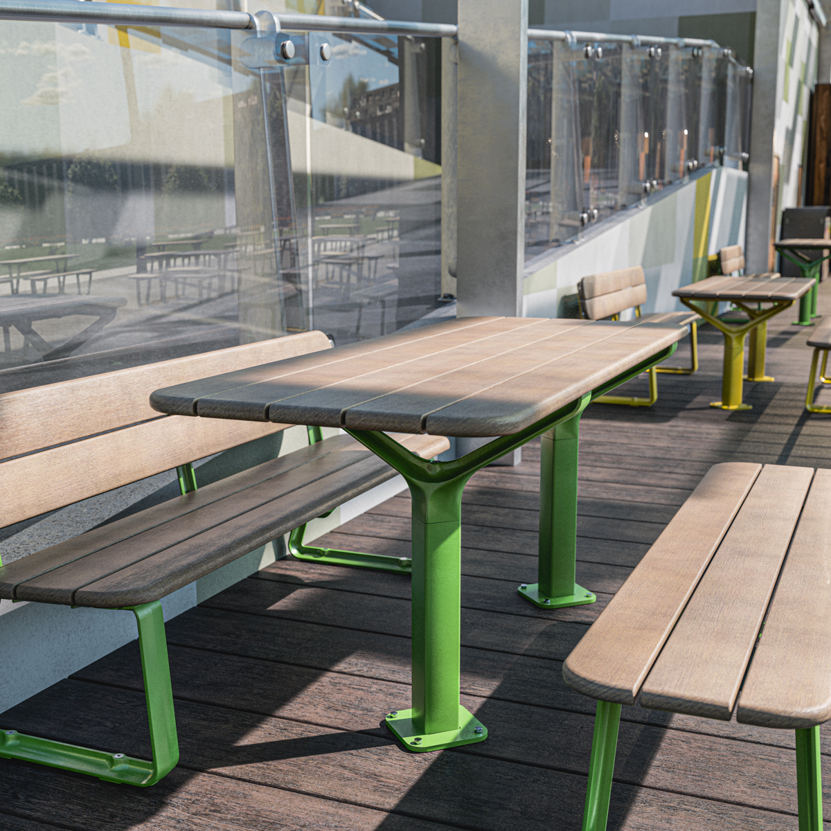 Contour Post Table AS1428.2 - Commercial & Public Space Furniture ...