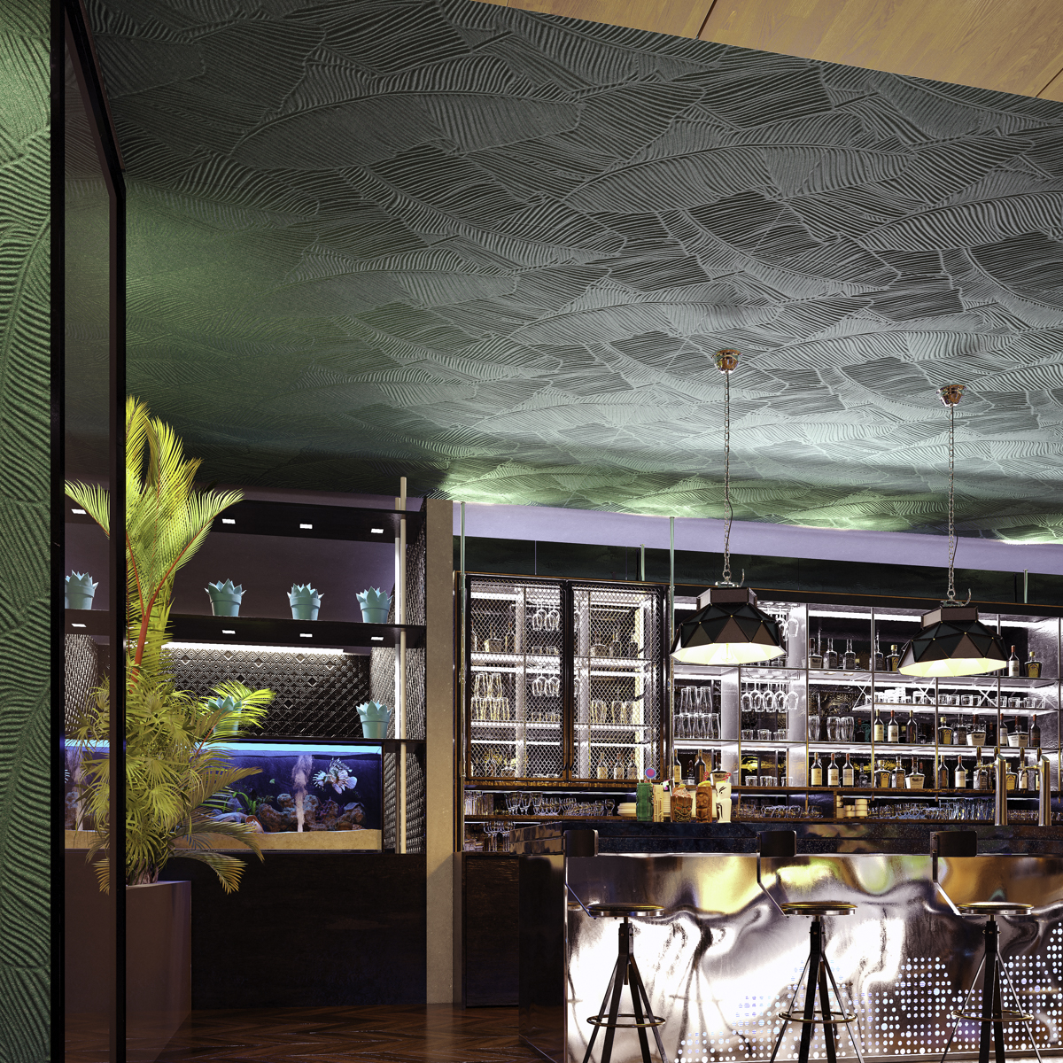 Emboss Panel Jungle - Zintra Acoustic