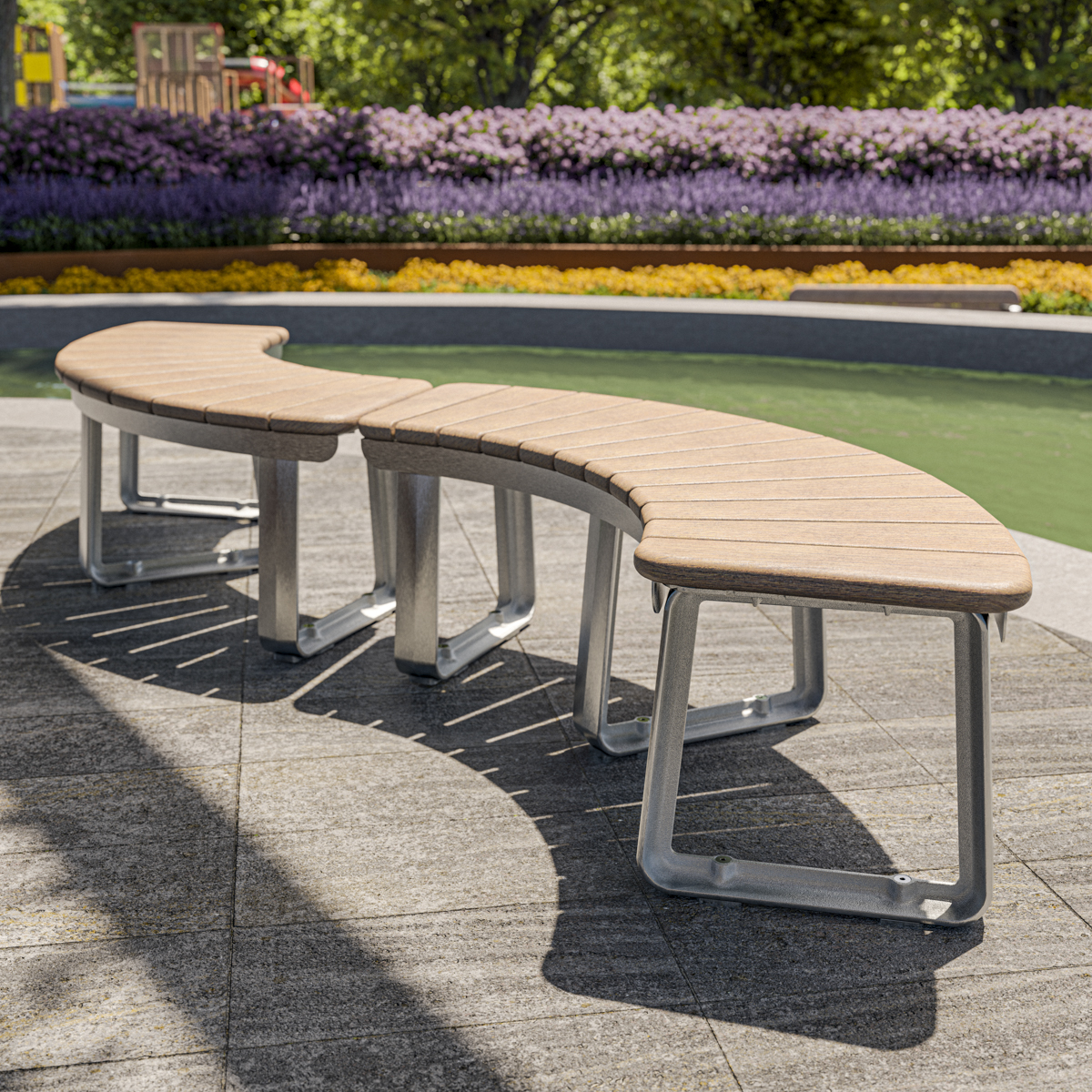 Contour Curved Bench - botton + gardiner