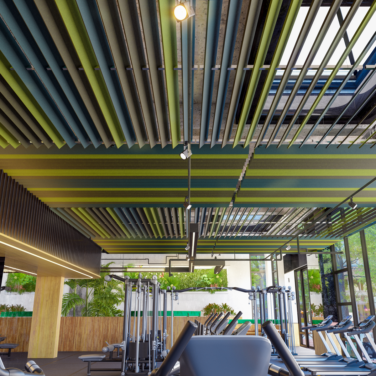 Baffle Systems Louvre - Zintra Acoustic Solutions