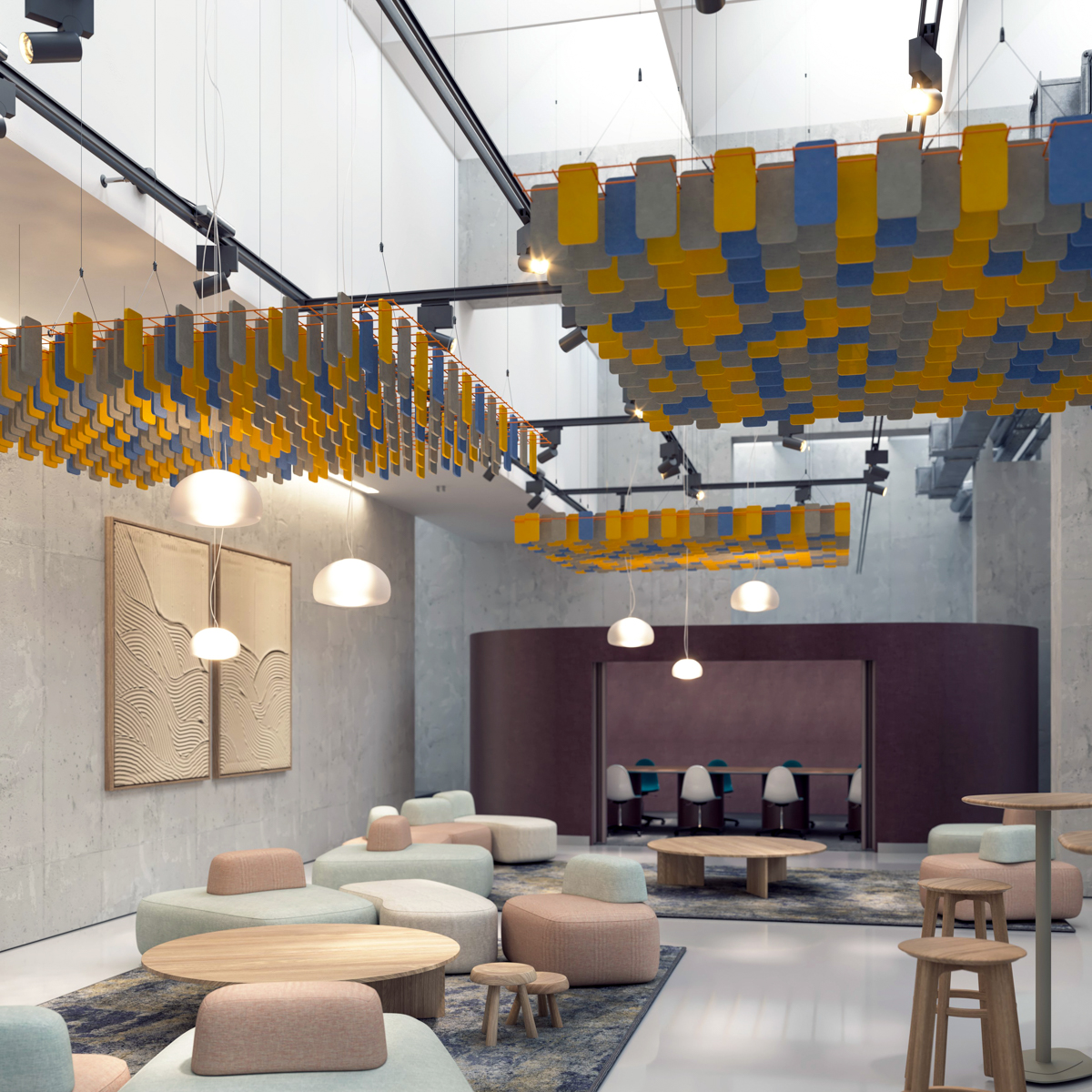 Mesh Baffles Short Offset - Baresque