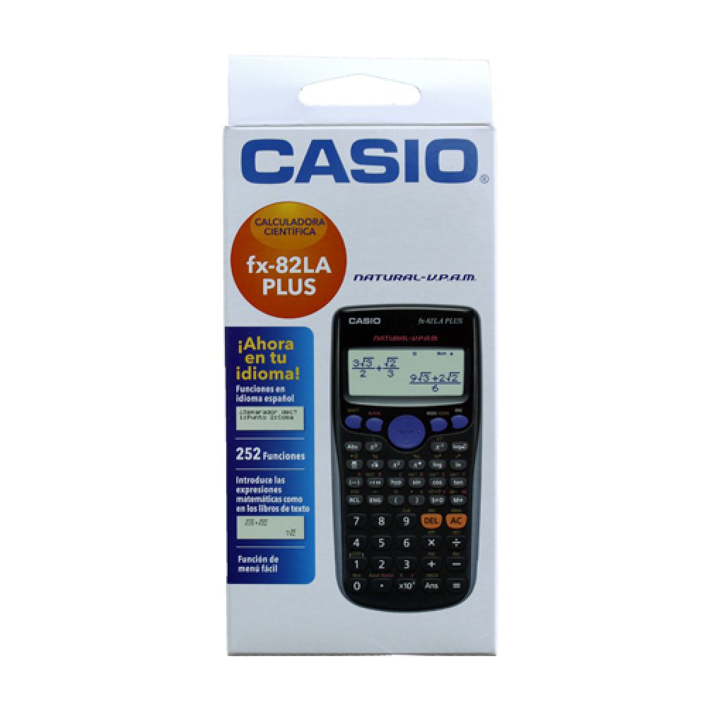 Calculadora Cientifica Casio Fx-82 La Plus-bk - Comercial Basurto