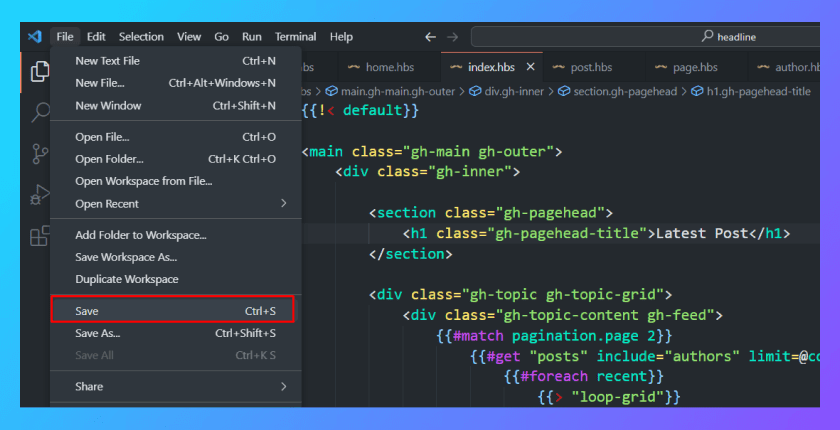 How to Customize Your Ghost Theme Using Code Editor | Electron Themes How to Customize Your Ghost Theme Using Code Editor | Electron Themes
