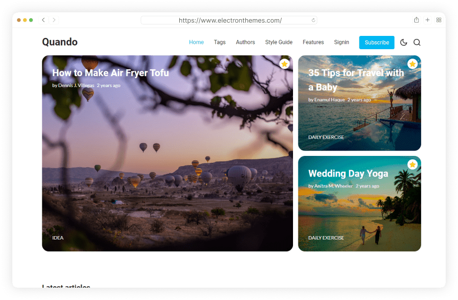 20+ Best Ghost Blog Themes in 2024 [Free and Premium] | Electron Themes