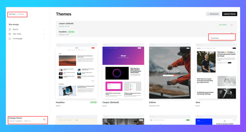 How to Customize Your Ghost Theme Using Code Editor | Electron Themes