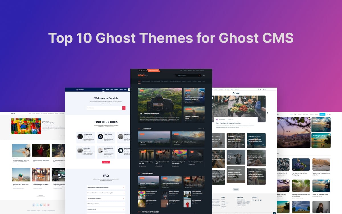 Top 10 Ghost Themes for Ghost CMS in 2023 | Electron Themes