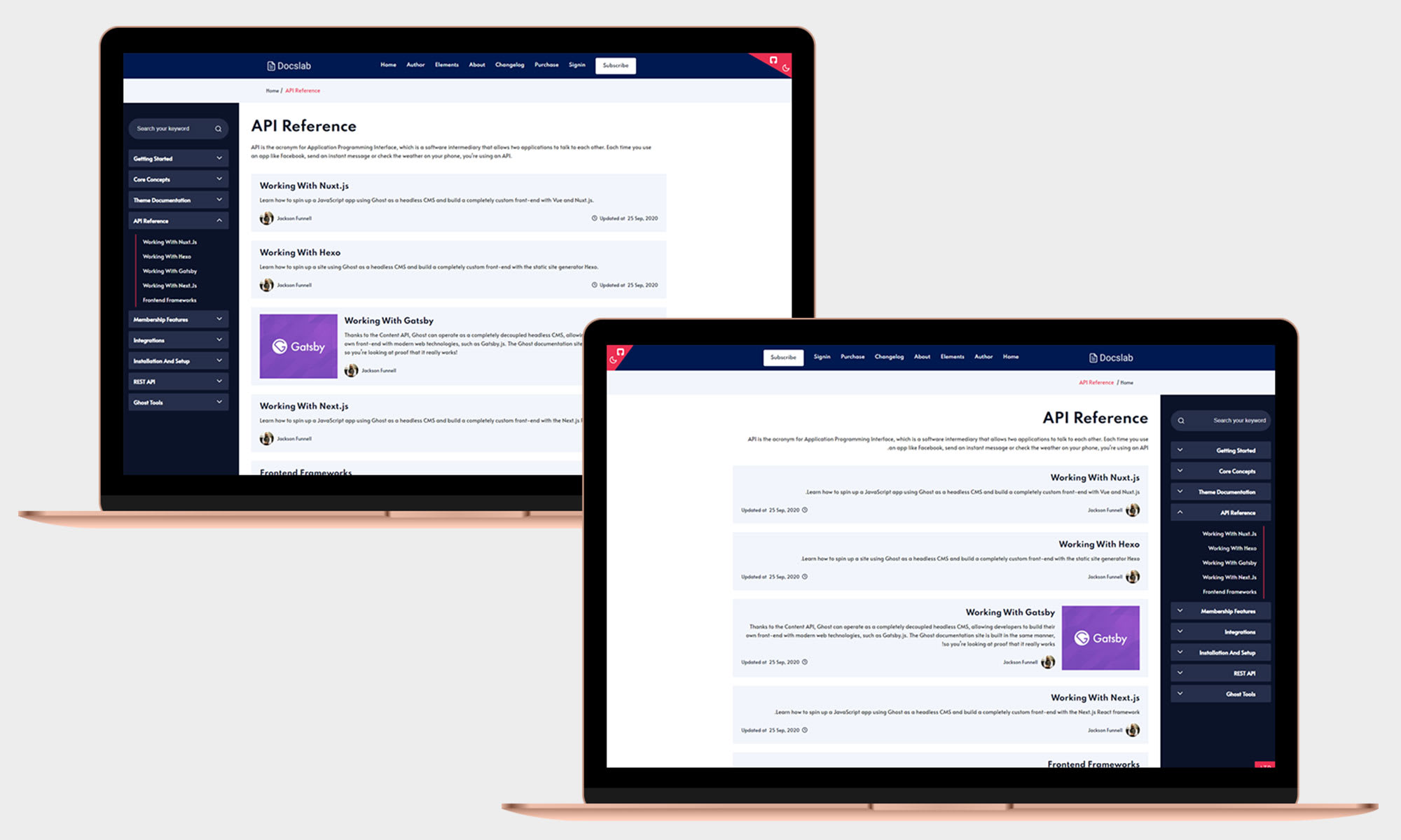 Docslab - Knowledge Base and Documentation Ghost Theme + RTL | Electronthemes