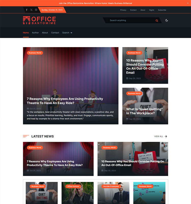 Newsportal - Ghost Theme For News And Magazine Website | Electronthemes