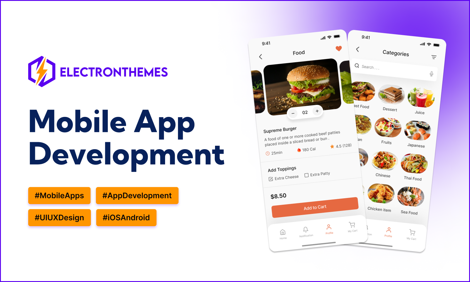 Mobile App Development Services- Android & iOS | ElectronThemes