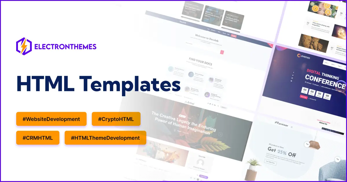 HTML Templates: Premium Designs for Your Next Project | ElectronThemes
