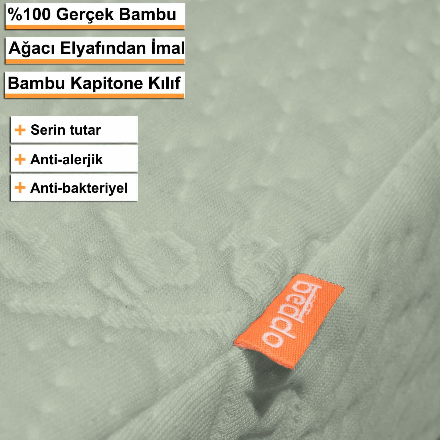 beddo™ Bambu Serisi | İnce Kenarlı | Yan Uyuma Boşluklu | Visko Yastık