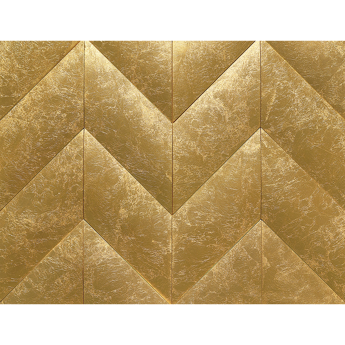 Apex Stone 10 1/2" x 11" Pillowed Chevron in Gold Getter | AlysEdwards