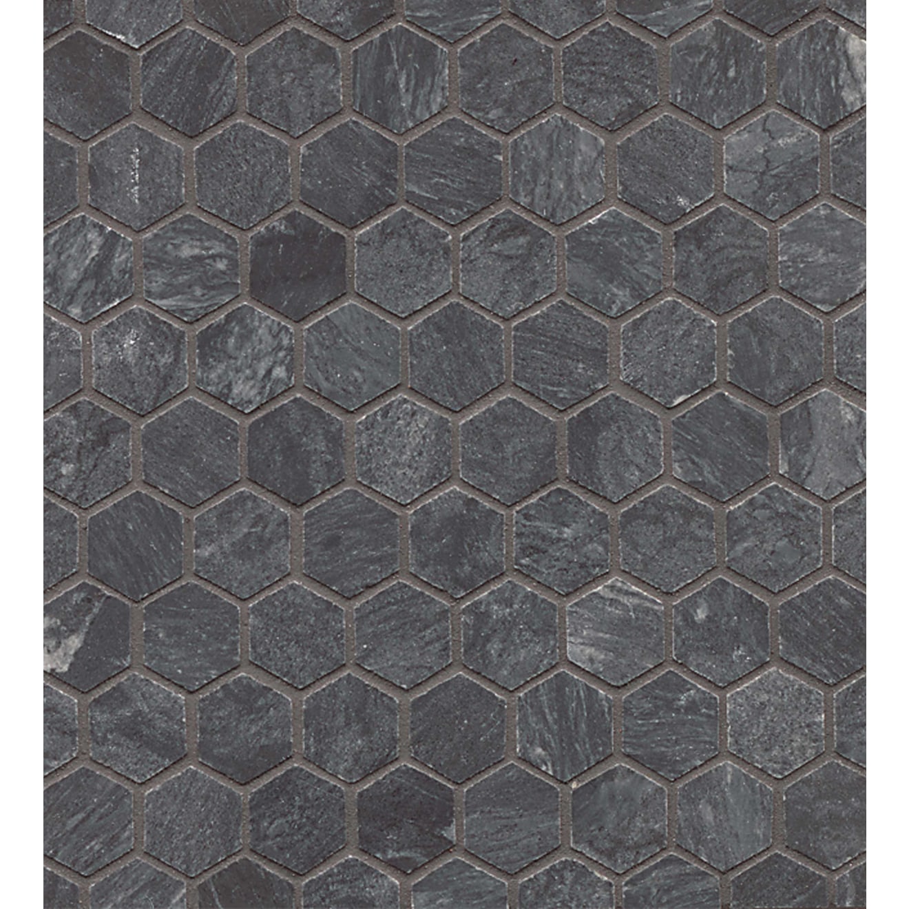Mod Rocks 1" Hexagon Honed Marble Mosaic in Flannel | AlysEdwards