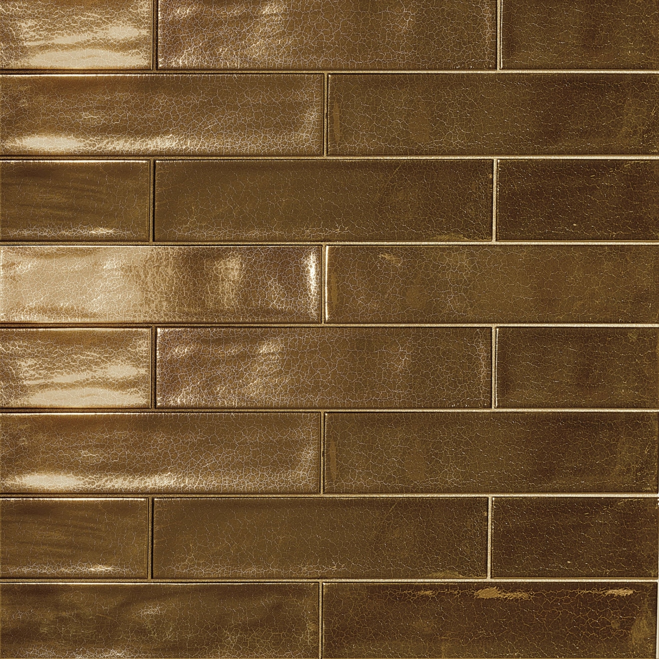Tongue In Chic 2 1/2" x 10 1/2" Metallic Wall Tile in Because I Gold ...