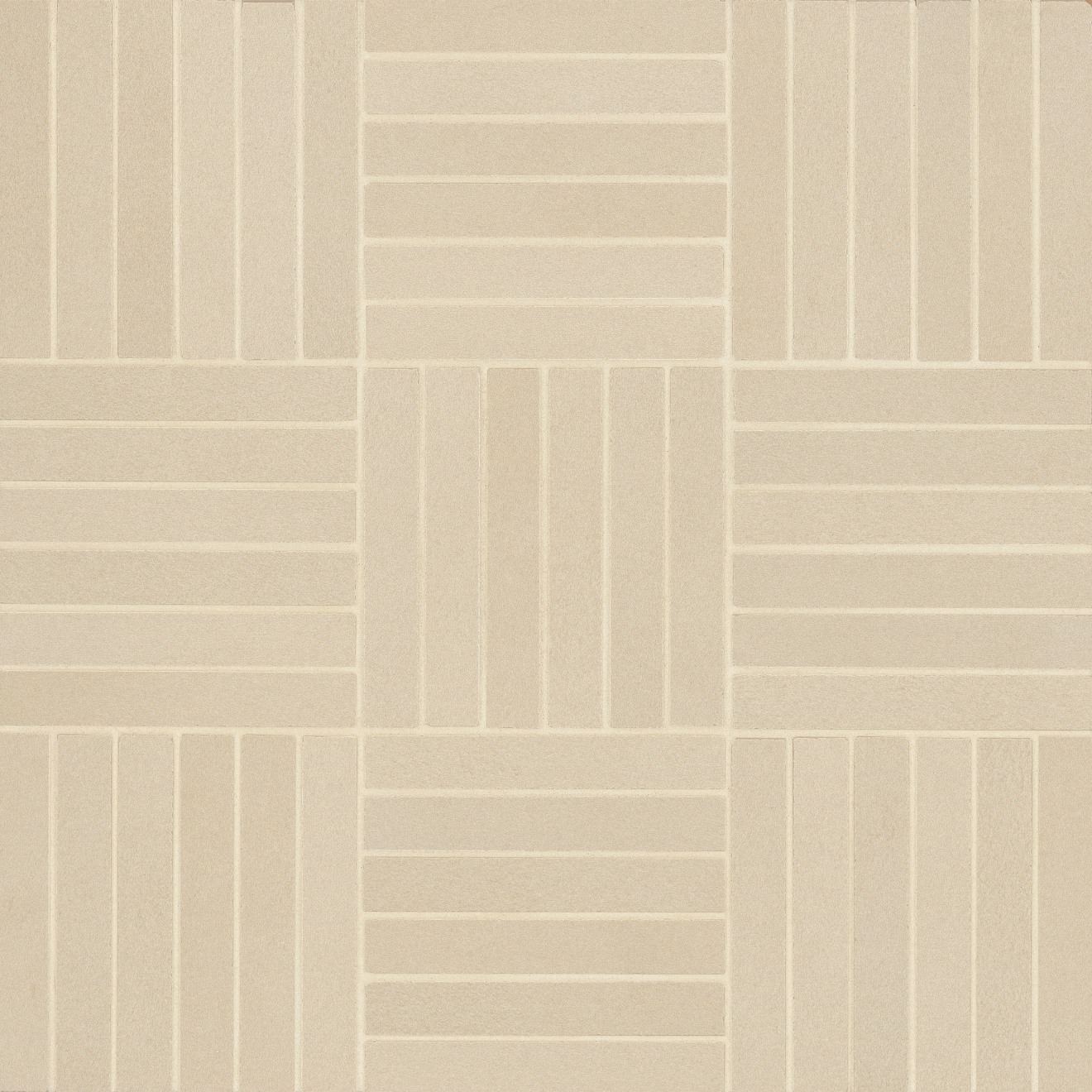 Sahara .5" x 4" Matte Crosshatch Porcelain Mosaic Tile in Ecru ...