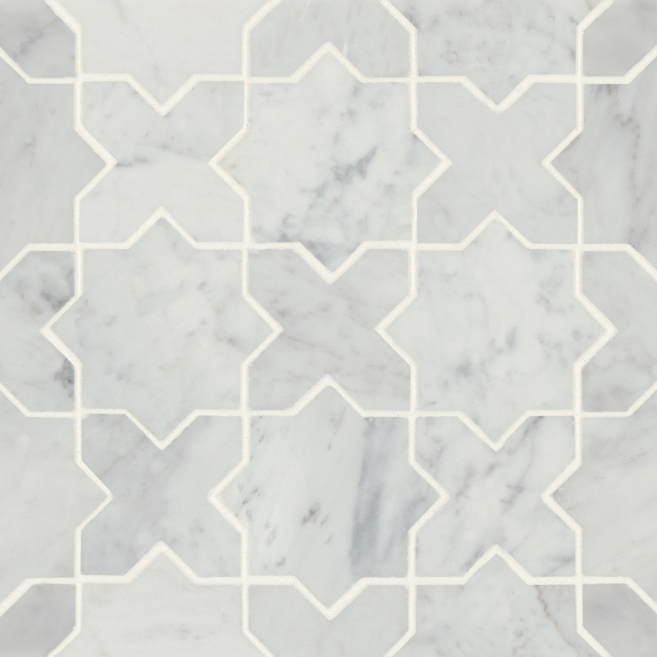 White Marble Mosaic Tile 1" Hexagon Carrara White Marble Mosaic Tile