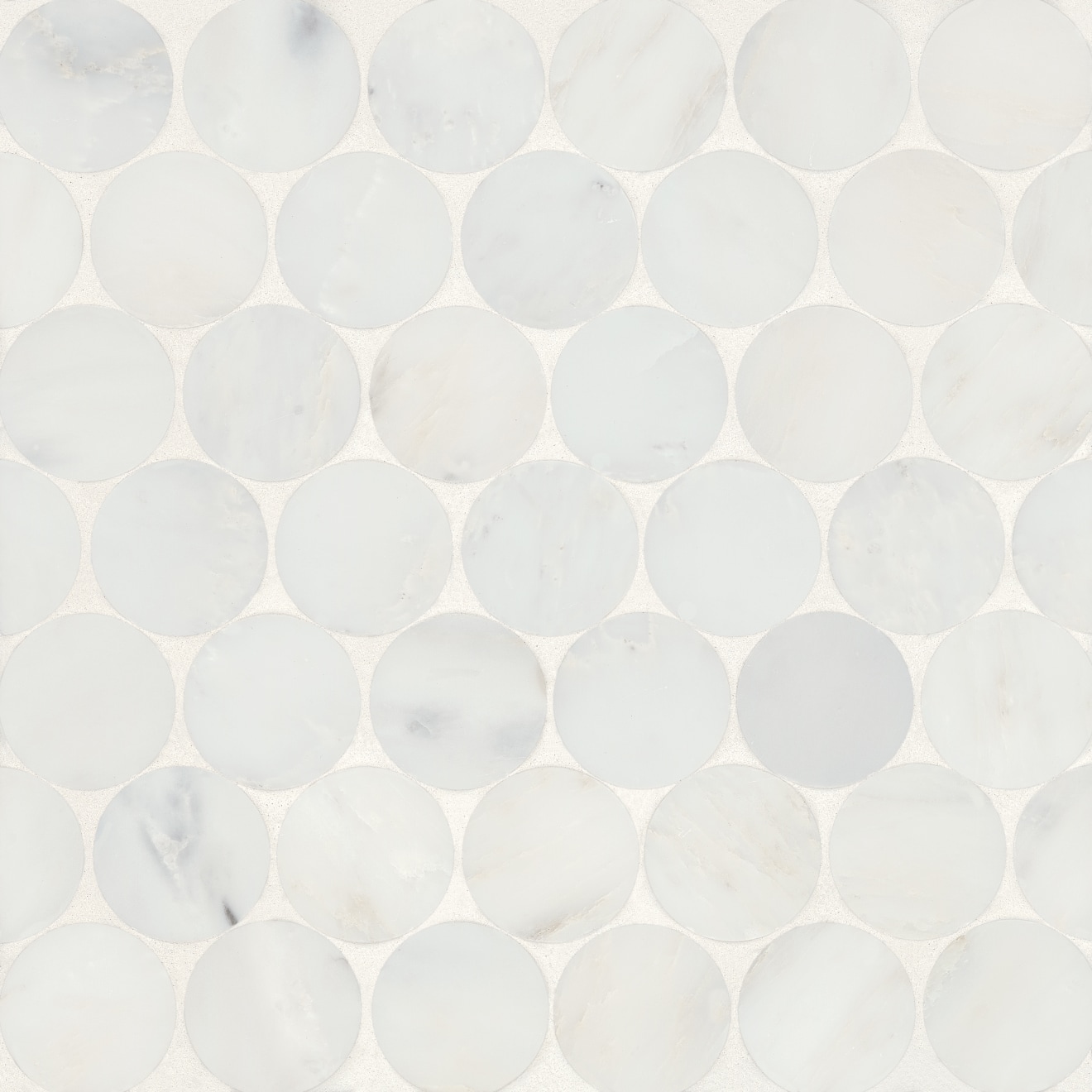 Monet Honed Marble Mosaic 10 Tile in Oriental White | Bedrosians Tile ...