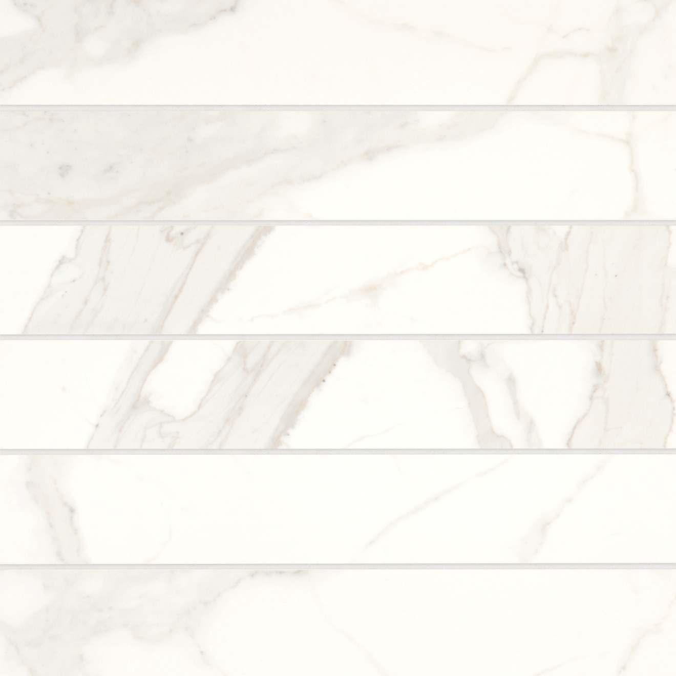 Magnifica 4" x 24" - 8mm Polished Porcelain Tile in Calacatta Super ...