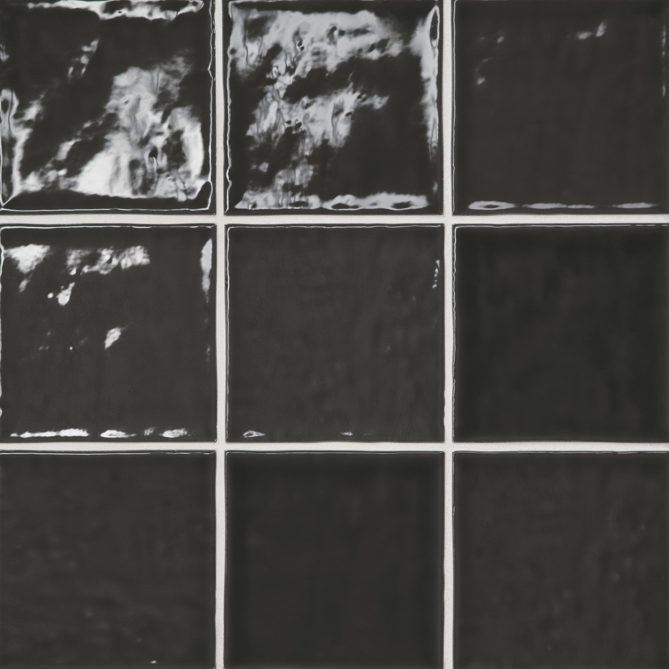 Marin 4" x 4" Ceramic Wall Tile in Black Sea | Bedrosians Tile & Stone