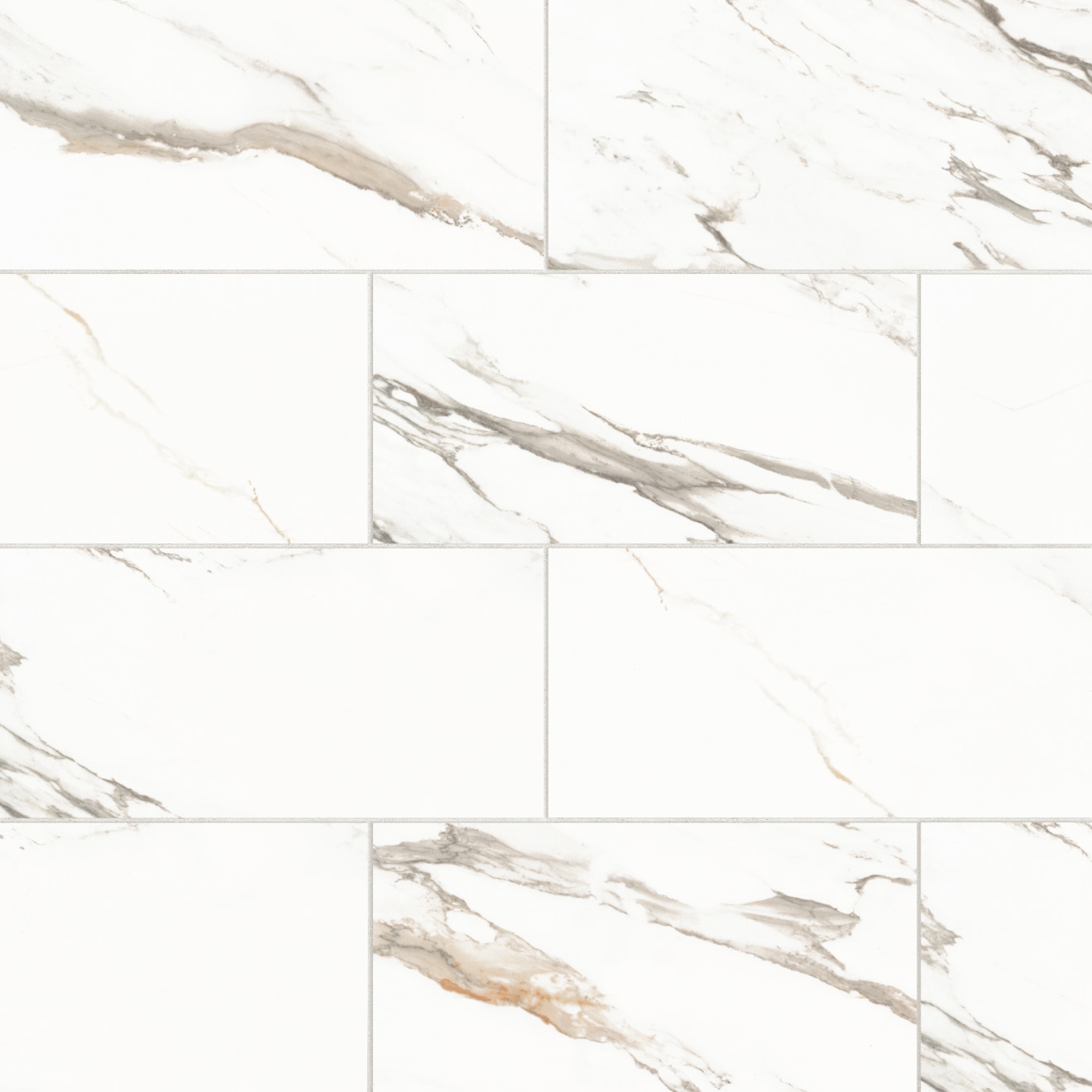Prati 12" x 24" Honed Porcelain Field Tile in Calacatta Borghini Warm ...