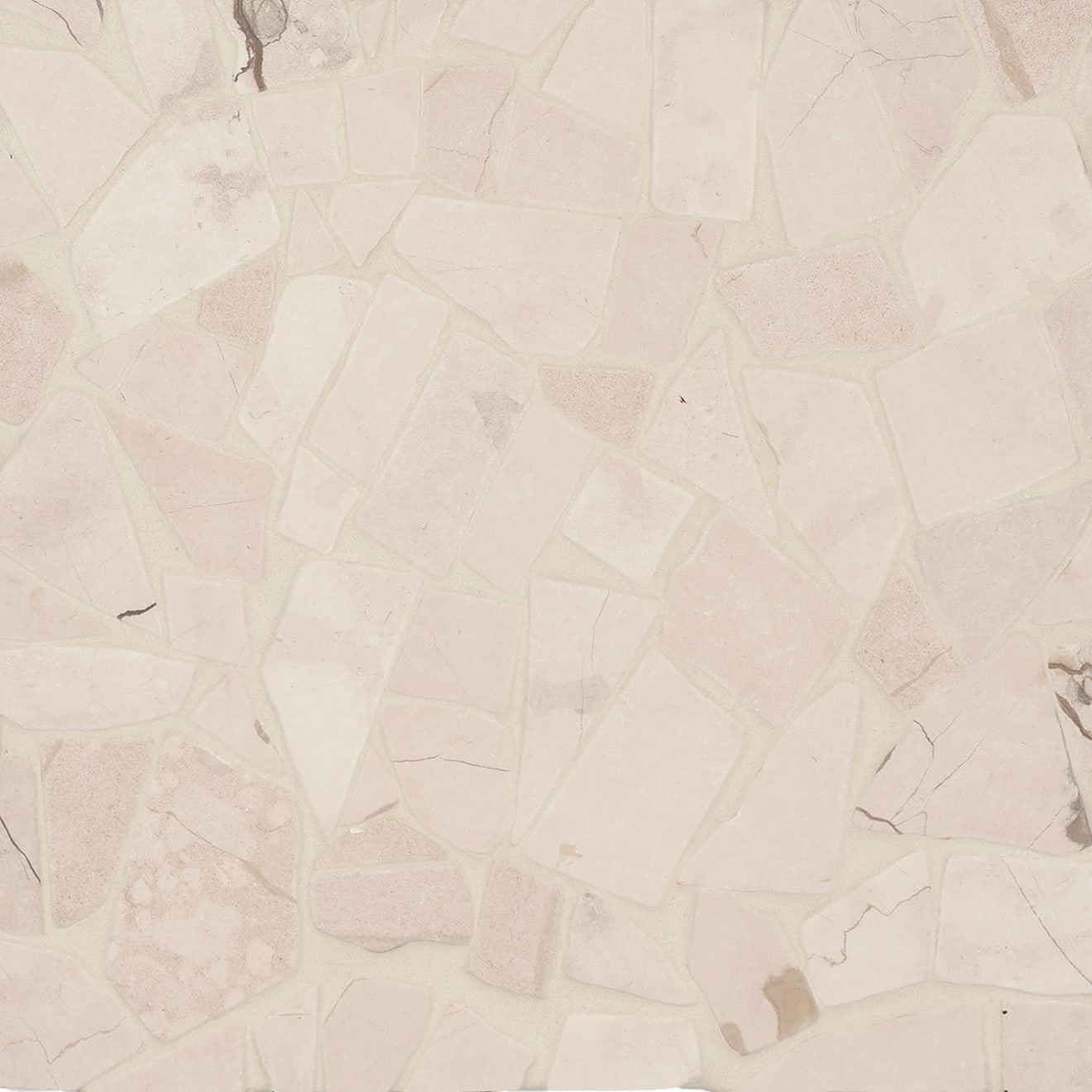 Suave Tumbled Marble Pezzi Mosaic in Lynx | Bedrosians Tile & Stone