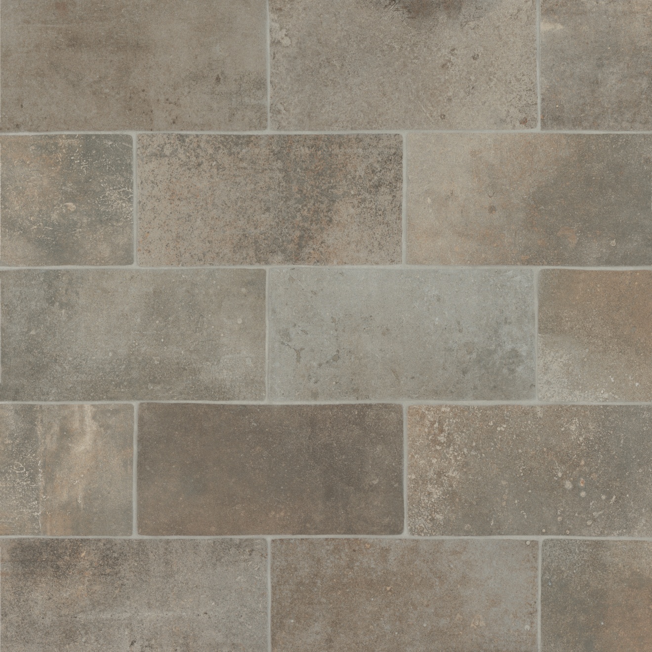 Montana 5" x 10" Matte Brick-Look Porcelain Field Tile in Silverbow ...