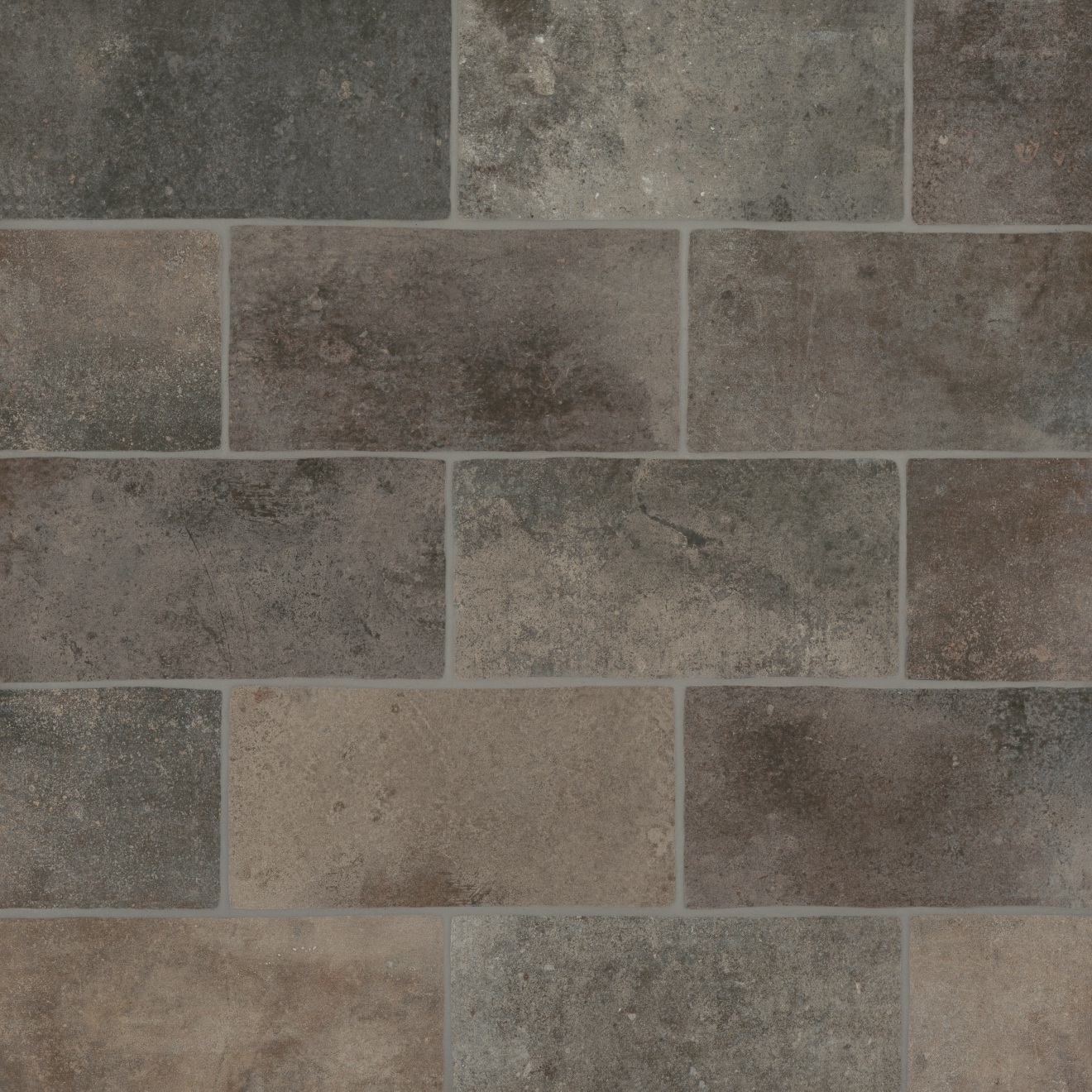 Montana 5" x 10" Matte Brick-Look Porcelain Field Tile in Rock Creek ...