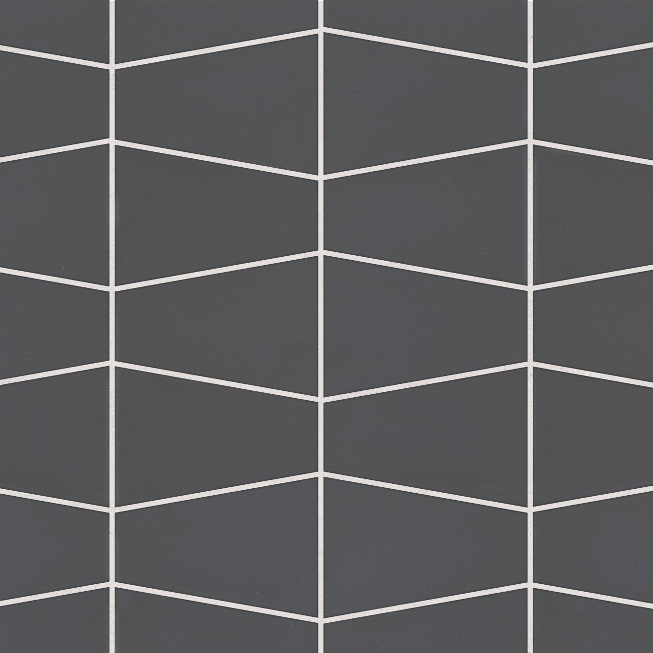 Marin Matte Trapezoid Mosaic in Black Sea | Bedrosians Tile & Stone