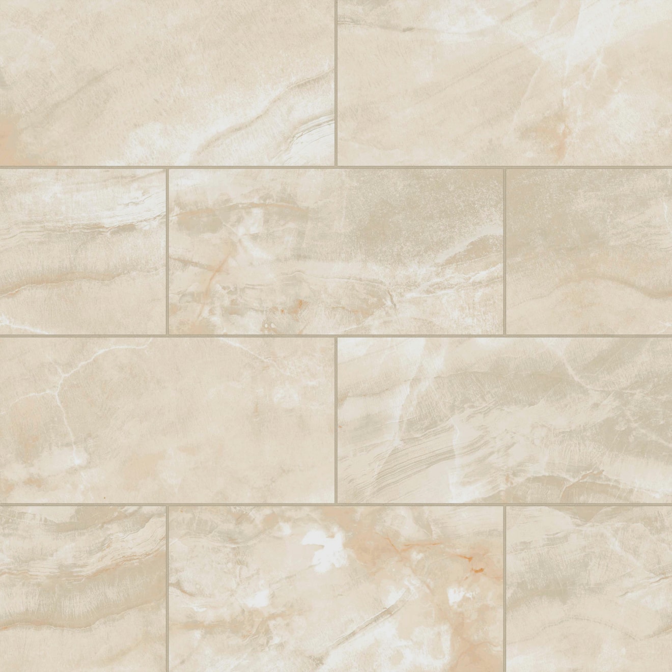 Gemma 12" x 24" Polished Porcelain Field Tile in Beige Onyx ...