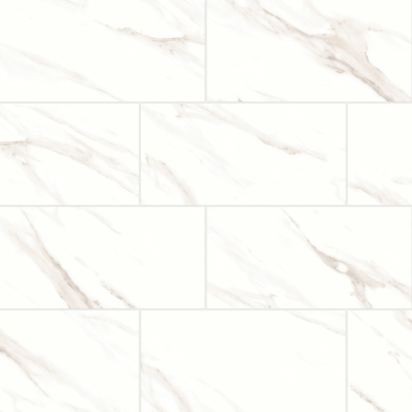 Shandar 12" x 24" Polished Porcelain Field Tile in Statuario ...