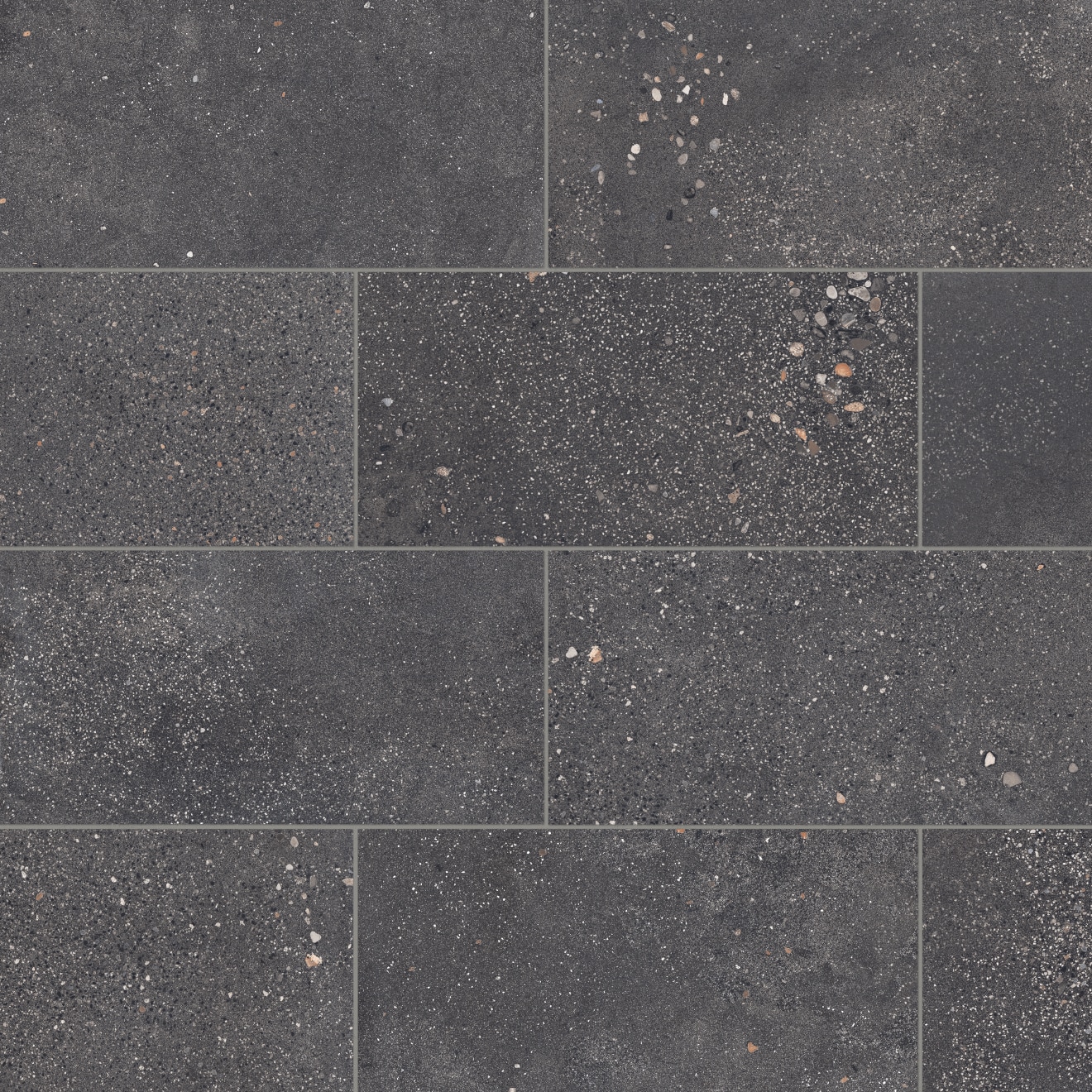 Area 51 12" x 24" Matte Porcelain Field Tile in Black | Bedrosians Tile ...