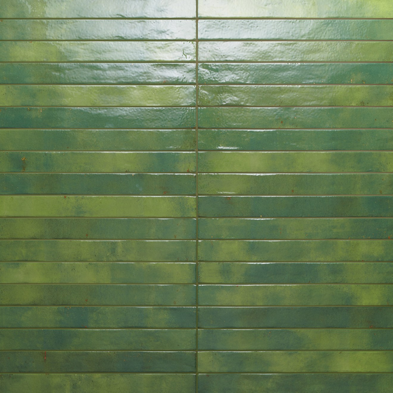 Chroma 2" x 18" Glossy Porcelain Field Tile in Green | Bedrosians Tile ...