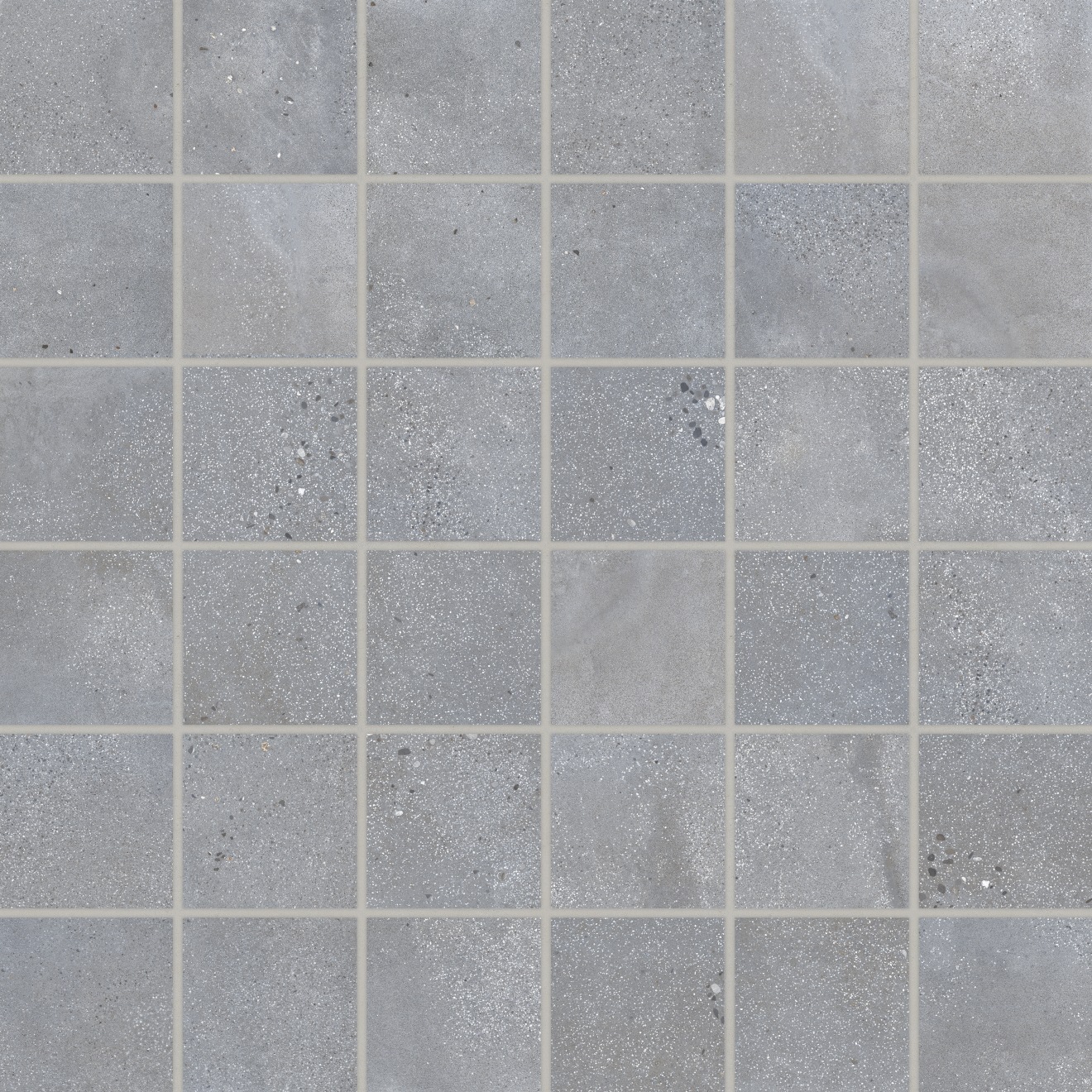 Area 51 2" x 2" Square Matte Porcelain Mosaic in Steel | Bedrosians ...