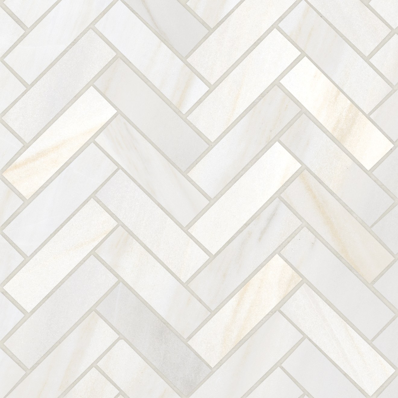 Magnifica 1" x 4" - 8mm Honed Porcelain Herringbone Mosaic in Bianco ...