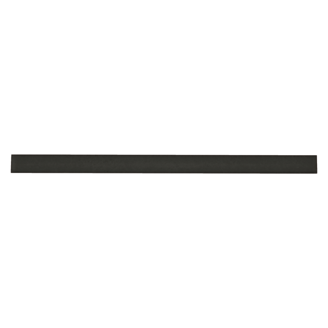 Makoto .5" x 8" Matte Ceramic Jolly Miter Edge Trim in Kuroi Black ...
