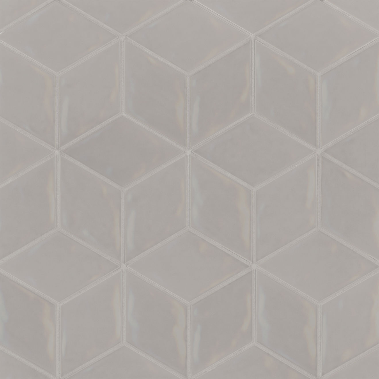 Sorrento 4" x 6.625" Rhombus Ceramic Wall Tile in Fiore | Bedrosians ...