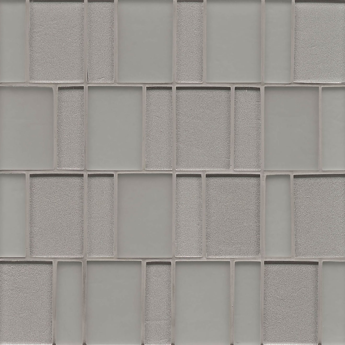 Manhattan Wall Mosaic in Platinum | Bedrosians Tile & Stone