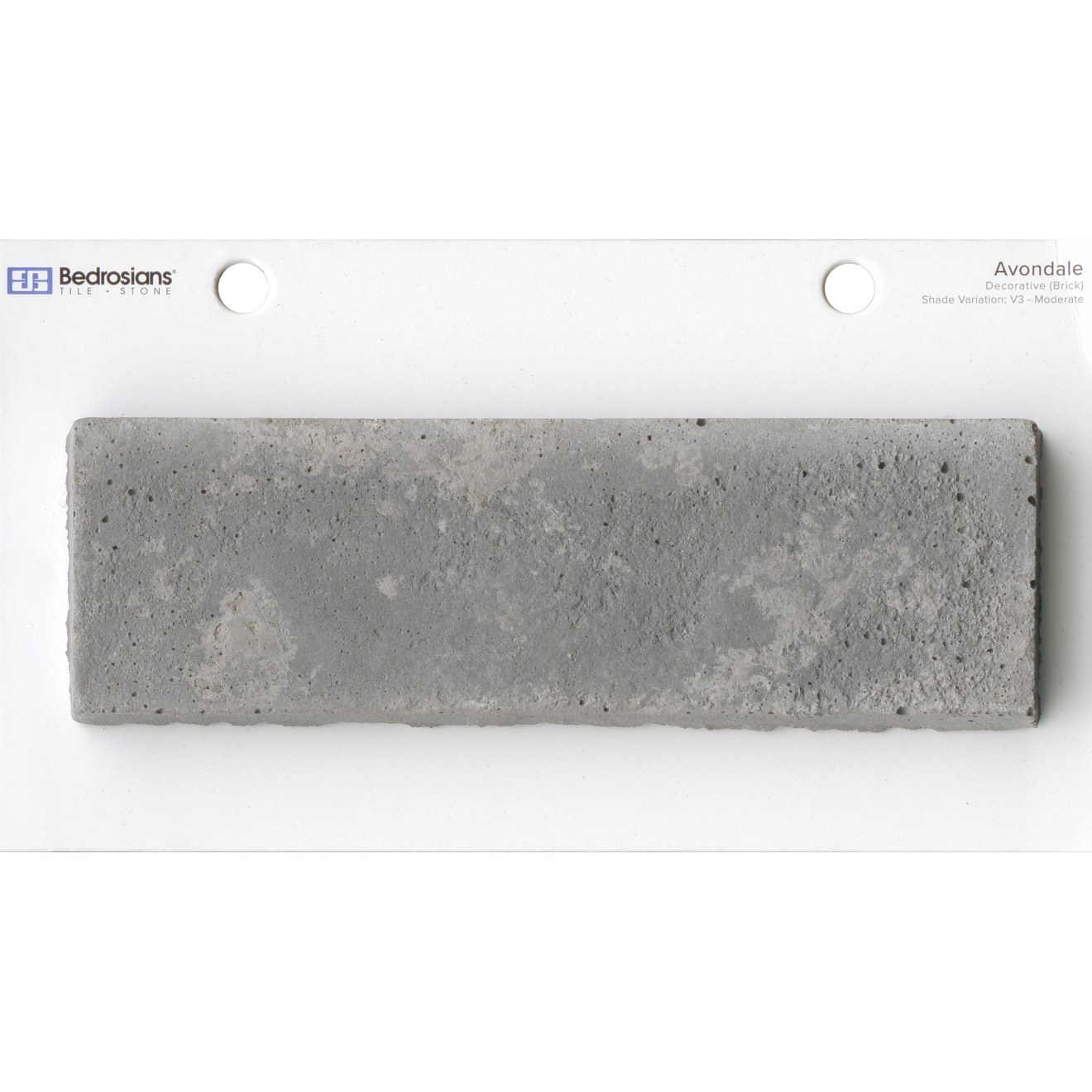 Sample - Avondale Antik Brick Tile in Sidewalk | Bedrosians Tile & Stone