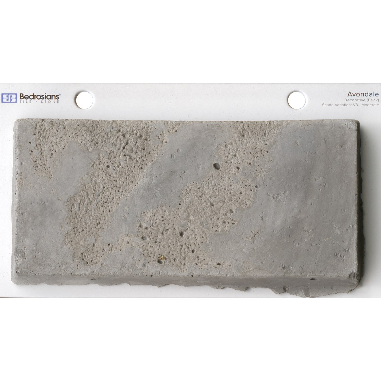 Sample - Avondale Smooth Brick Tile in Sidewalk | Bedrosians Tile & Stone