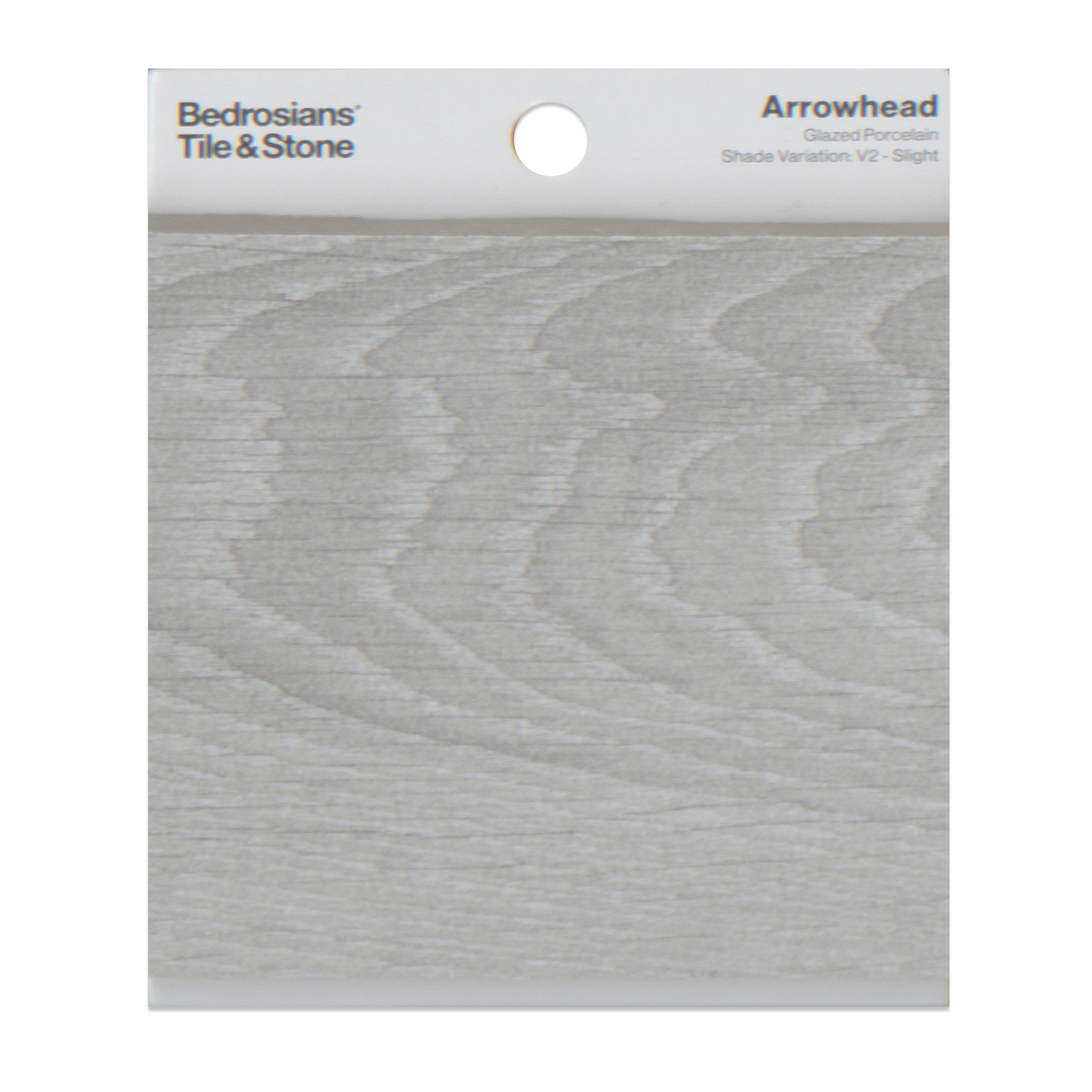 Sample - Arrowhead Porcelain Tile in Grey | Bedrosians Tile & Stone