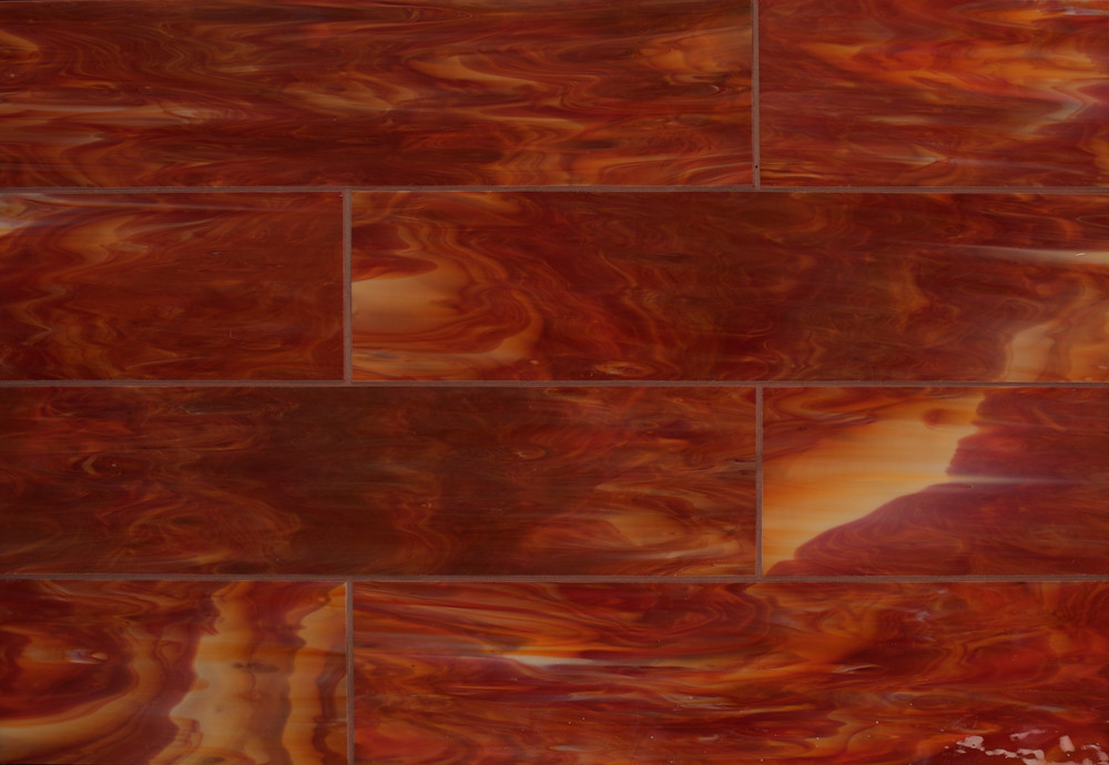 Kiss My Big Fat Glass 4" x 16" Glass Wall Tile in Smack That Glass ...