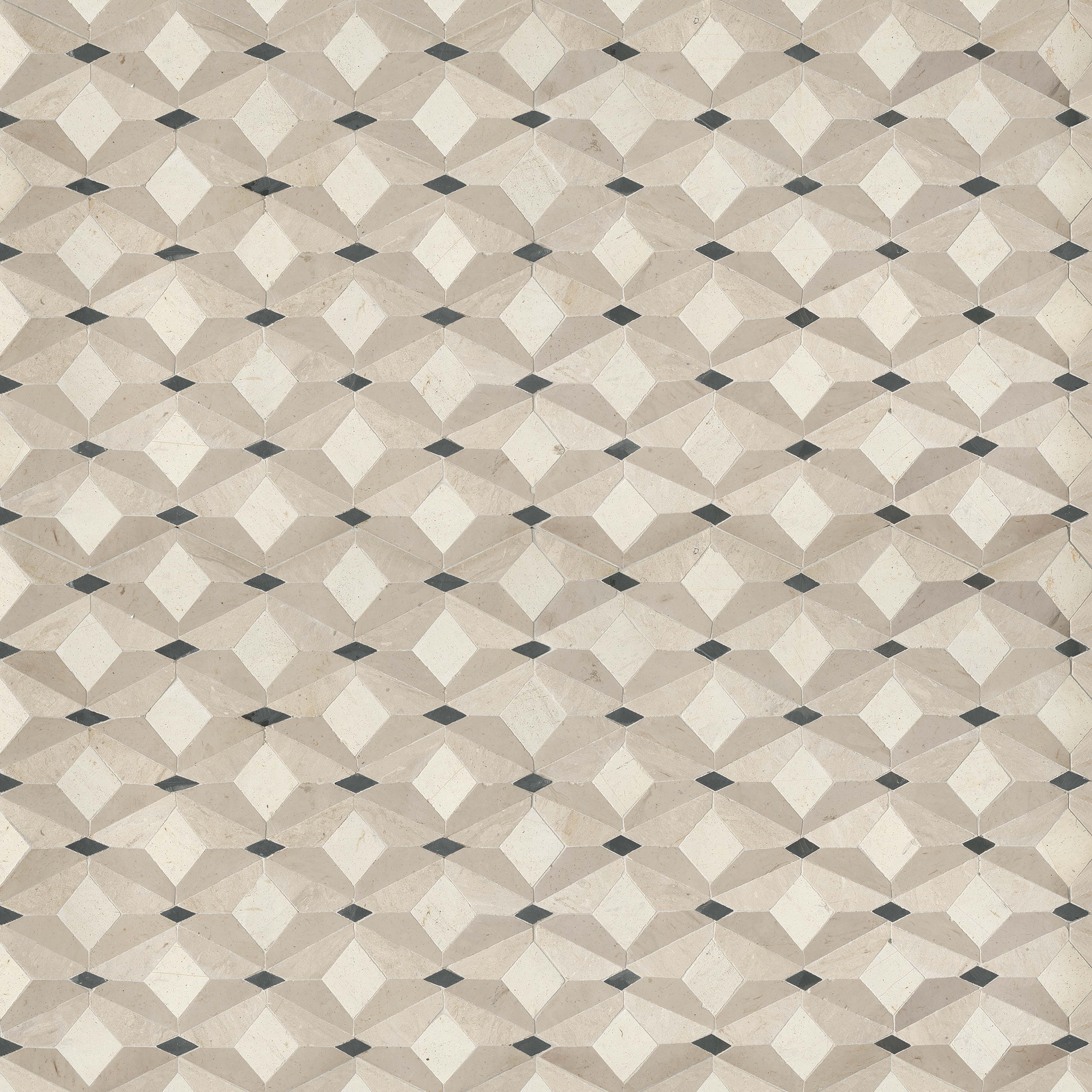 Mon Ami Paris Honed Limestone Mosaic in Louvre-ly Reflections | AlysEdwards
