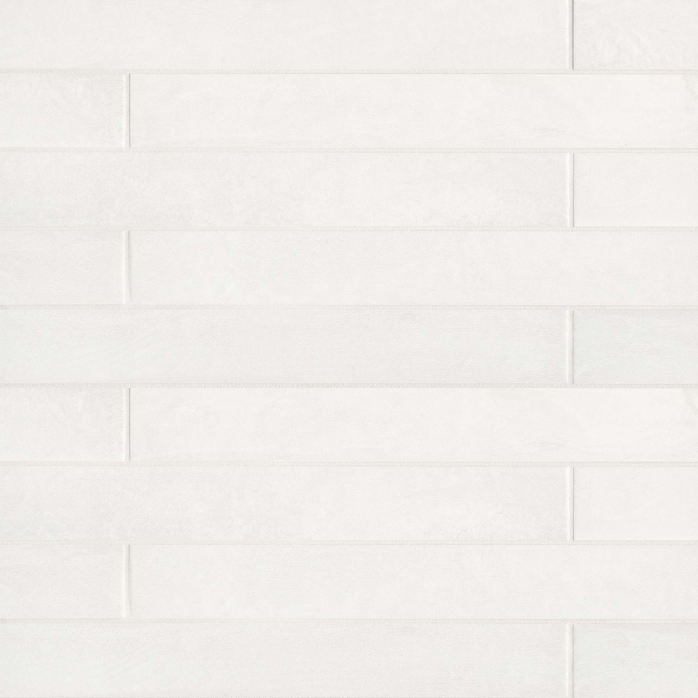 Allora 3" x 24" Matte Porcelain Tile in Solid White | Bedrosians Tile ...