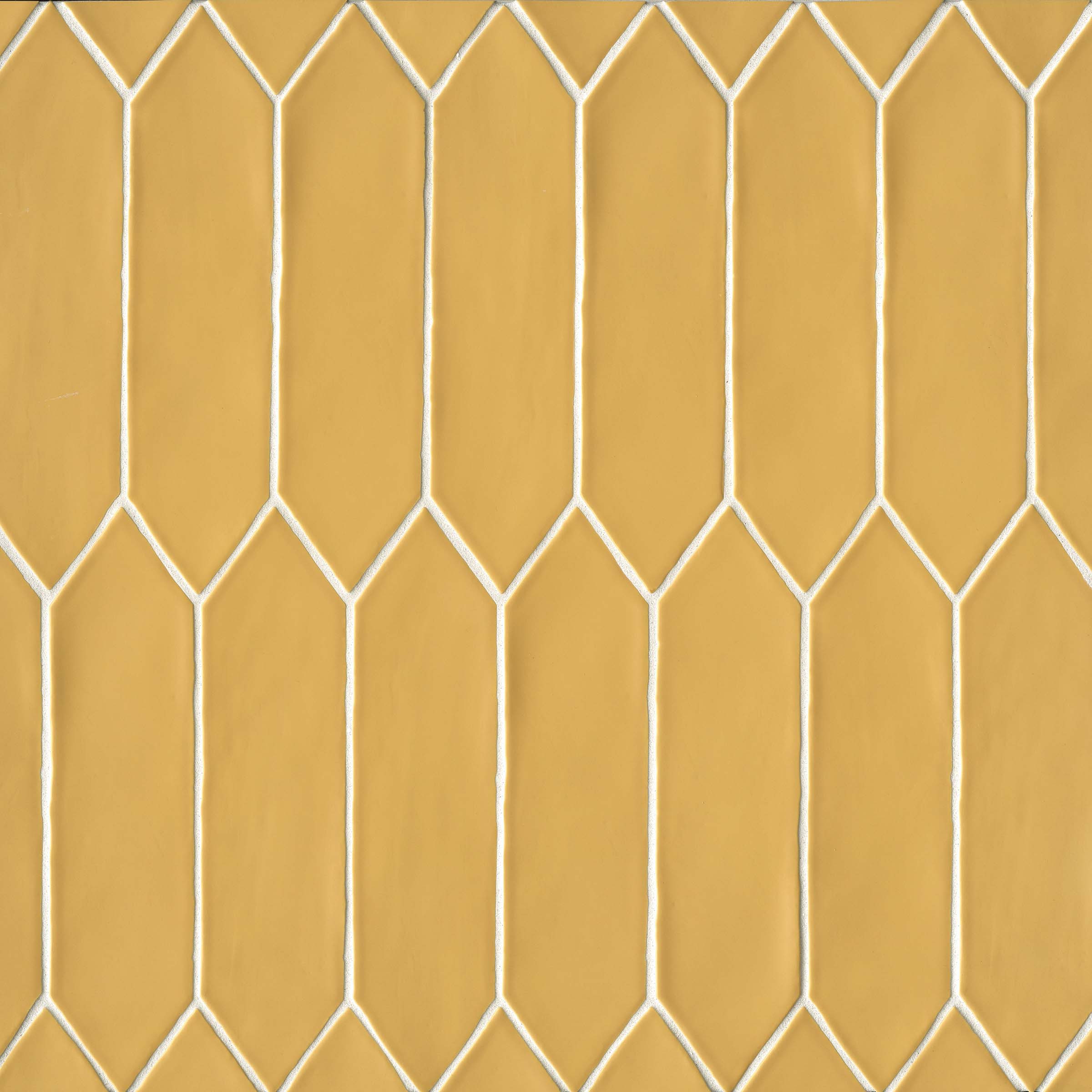 Reine 3" x 12" Picket Pattern Matte Ceramic Wall Tile in Golden ...