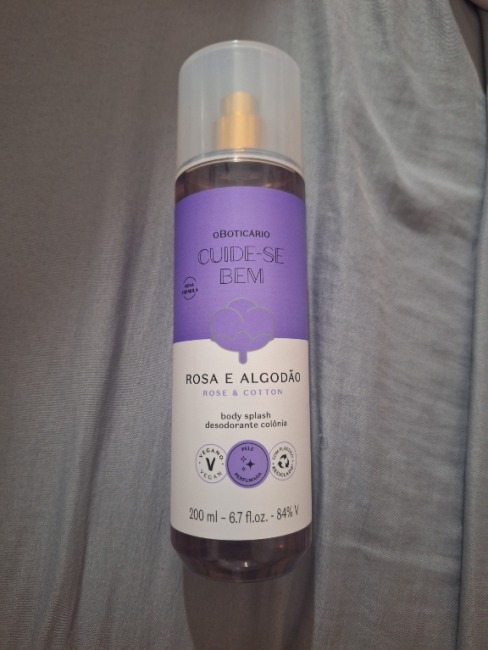 Body Splash Desodorante Colônia Cuide-se Bem Rosa e Algodão 200ml | O ...